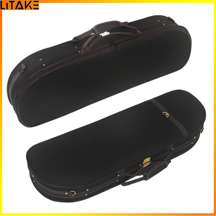 Litake Brightly Violin Case Waterproof Violin Carrying Case Hygrometer ...