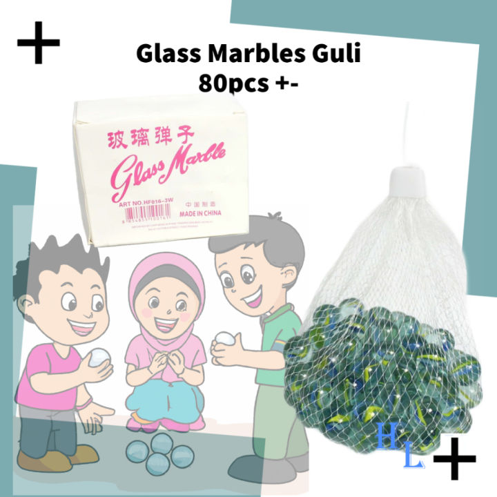 Glass Marbles Guli 80pcs± | Lazada