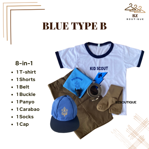 Kid Scout Type B Complete Set of Scouting Uniform for Boys | BZ ...