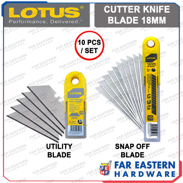 LOTUS Cutter Knife Blade | Utility | Snap Off Blade 18mm LTHT | Lazada PH