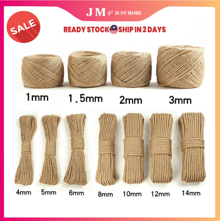 2.0mm above Natural Brown Burlap Craft Rope String- Rustic Wrap Gift ...