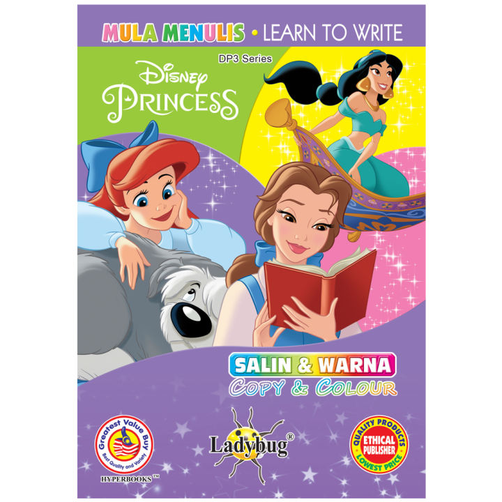 Disney Princess Copy & Colour 16 Pages A5 Size DP3 SERIES | Lazada