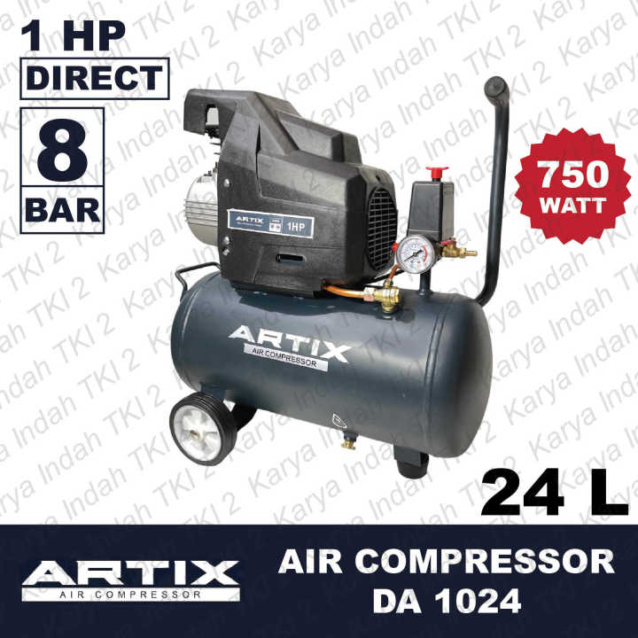Mesin Kompresor Angin Listrik 1 PK ARTIX DA1024 Air Compressor Direct ...