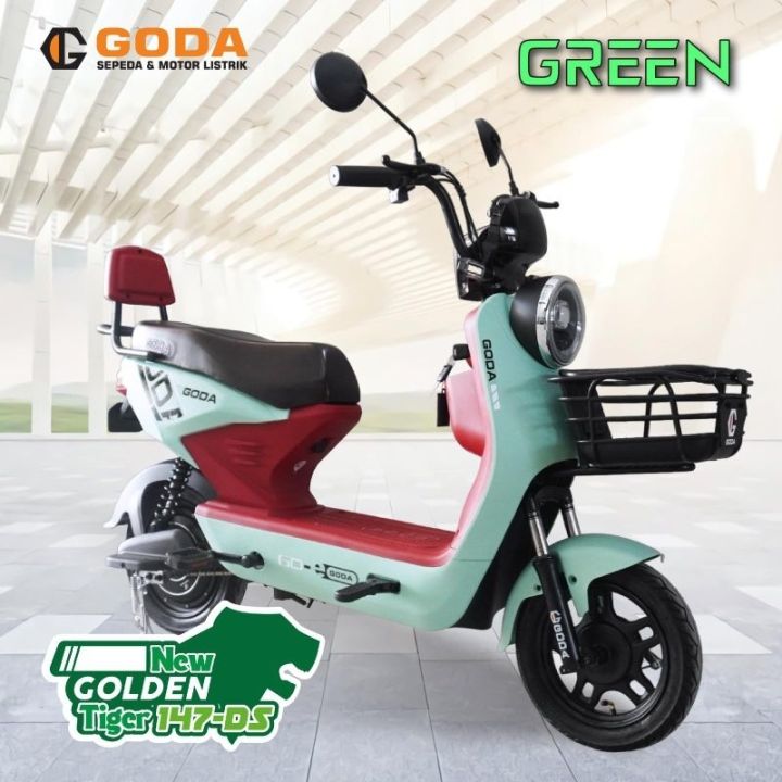 SEPEDA LISTRIK GODA 147-DS TIGER 48V/12AH 500W JARAK TEMPUH 40KM BEBAN ...