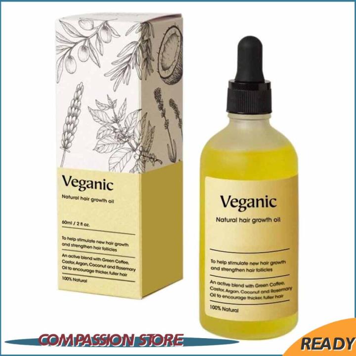 Natural Hair Growth Oil Veganic Natural Hair Growth Oil Hair Care 60ml 5007