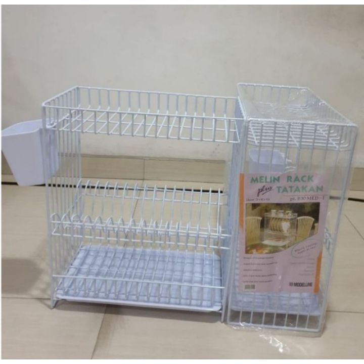Modelline Rak Piring susun 3 Melin+Tatakan/Rak piring Gantung+Nampan(PT ...
