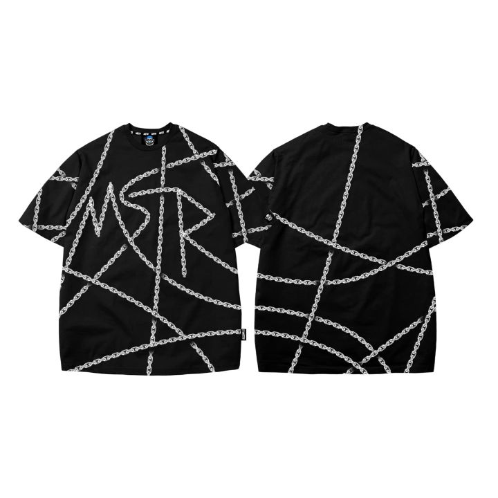 MSTR CO. - FULL PRINT COLLECTION "CHAIN" Men T-Shirt (Black-Silver ...