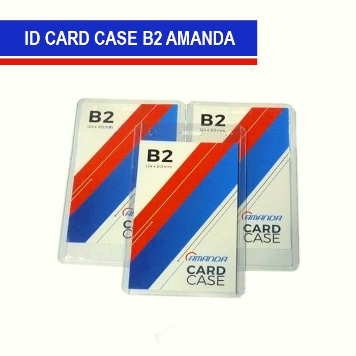 Card Case B2 Amanda / id card Name Tag /tempat id card B2 /plastik name ...