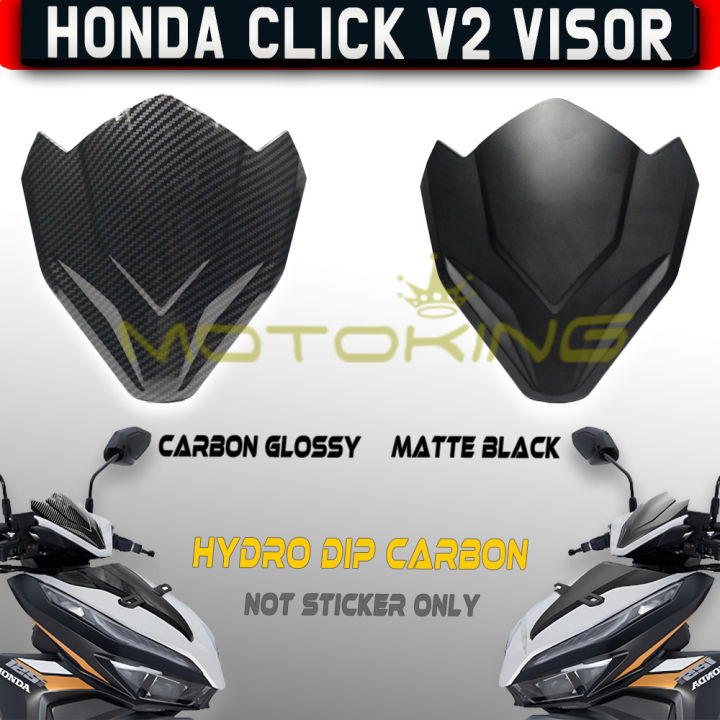 Honda Click V2 Visor Carbon/Matte Black Design For Honda Click 125i ...