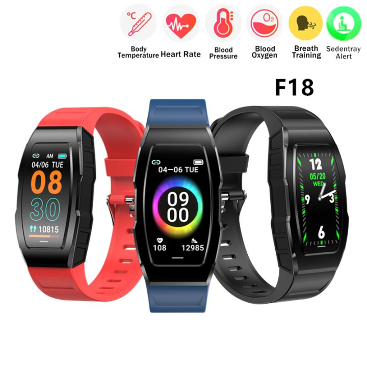 Smart Sports celet Body Temperature SPO2 Monitoring Fitness Tracker ...