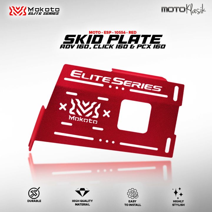 MOKOTO ELITE SERIES HONDA ADV 160, PCX 160, CLICK 160 CNC SKID PLATE ...