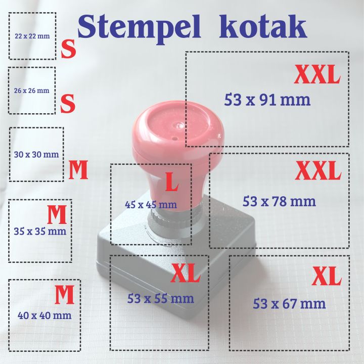 stempel cetak custom kotak tinta otomatis 6cm 4cm 5cm 3cm 2cm flash stamp stempelflashmurah ...