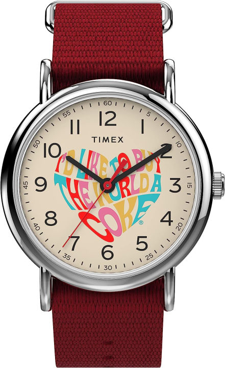 Timex x Coca-Cola 1971 Unity Watch Collection Weekender 38mm x Coca ... Timex x Coca-Cola 1971 Unity Watch Collection Weekender 38mm x Coca ...