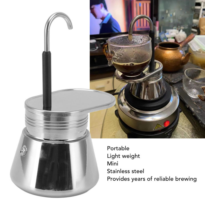 Moka Pot Moka Coffee Maker Light Weight for Outdoor | Lazada