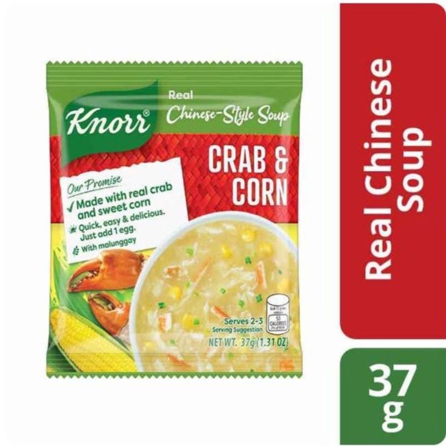 Knorr Crab Corn Real Chinese Soup Mix 37g | Lazada PH