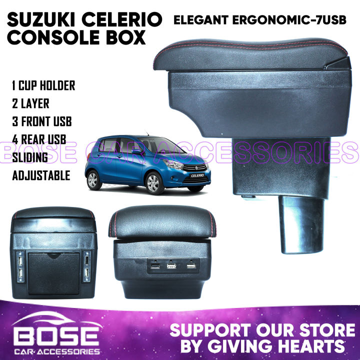 Car Armrest Suzuki Celerio DOUBLE LAYER 2 TYPES SIMPLE AND CURVE 2016 ...