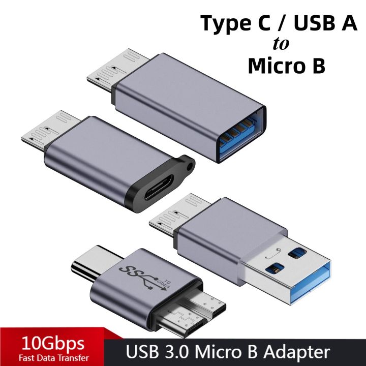 USB 3.0 Micro B to Type C Adapter Connector USB A to Micro B Data ...