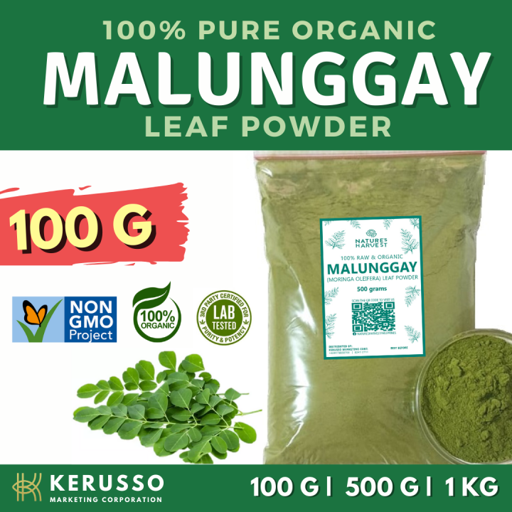 Malunggay Powder Organic ( Moringa) 1000 grams 500 grams 100 grams ...