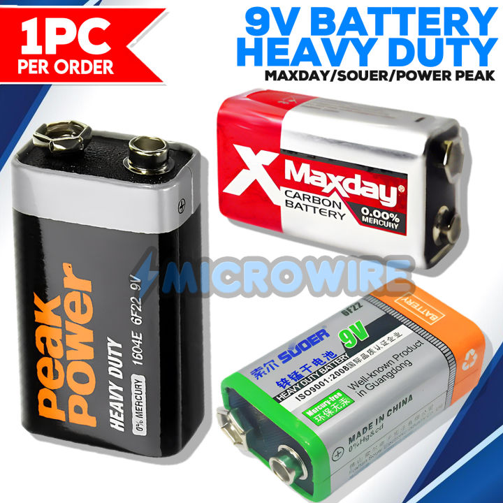MW 9V Heavy Duty Battery – Original PEAK POWER SUPER MAXDAY | Lazada PH