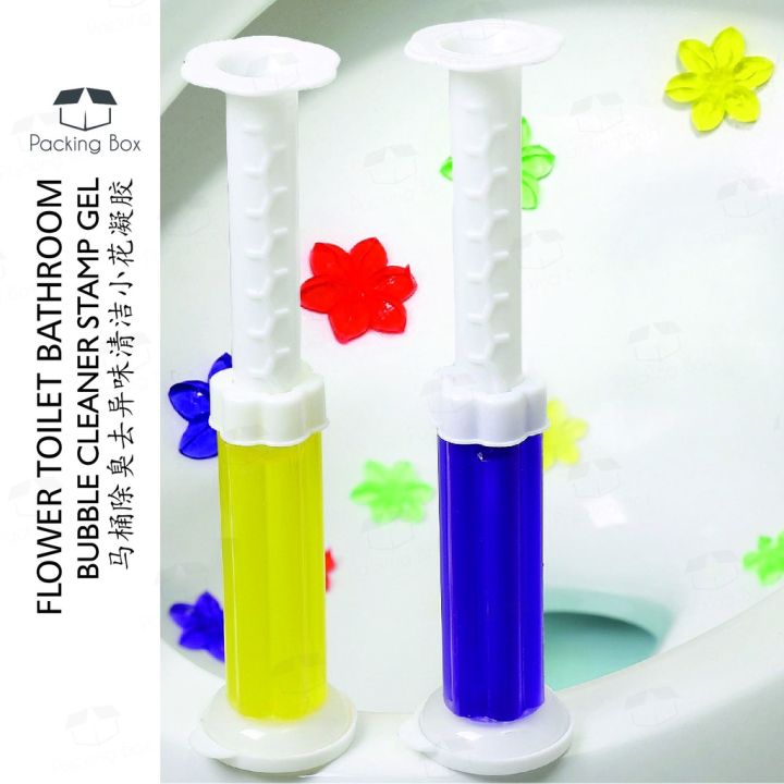 Korean Toilet Bathroom Push Type Scrubble Bubble Cleaner Cleaning Click ...