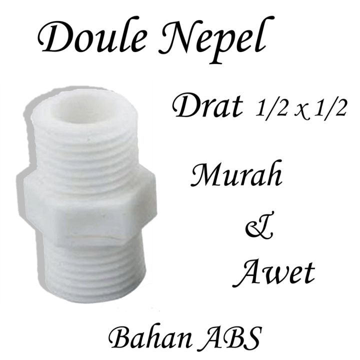Double Nepel Sambungan Selang Plastik 1/2 Inc | Lazada Indonesia