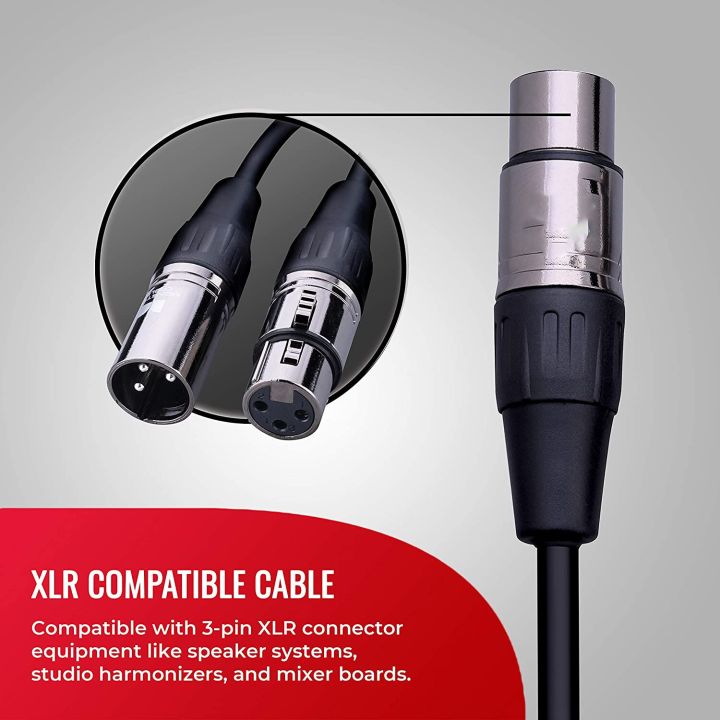 New Handmanual Customization PROLINK MONSTER CLASSIC MICROPHONE CABLE XLR Male To Female Live ...