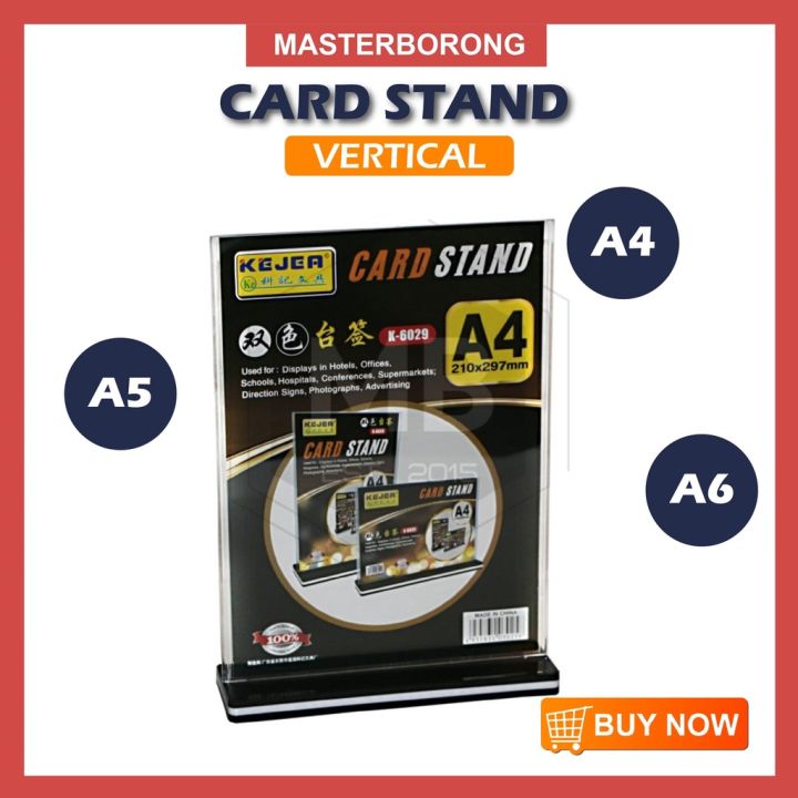 masterborong A4/A5/A6 Restaurant Table Menu Stand T-shape Menu Display ...