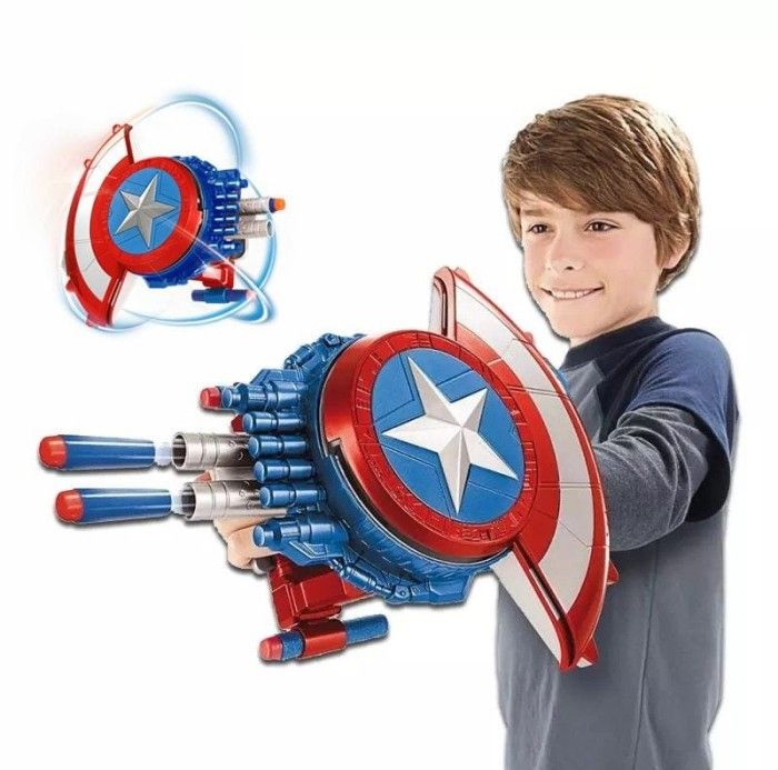 MAINAN ANAK TAMENG CAPTAIN AMERICA CANNON SHIELD SPACE BATTLE SUPER ...