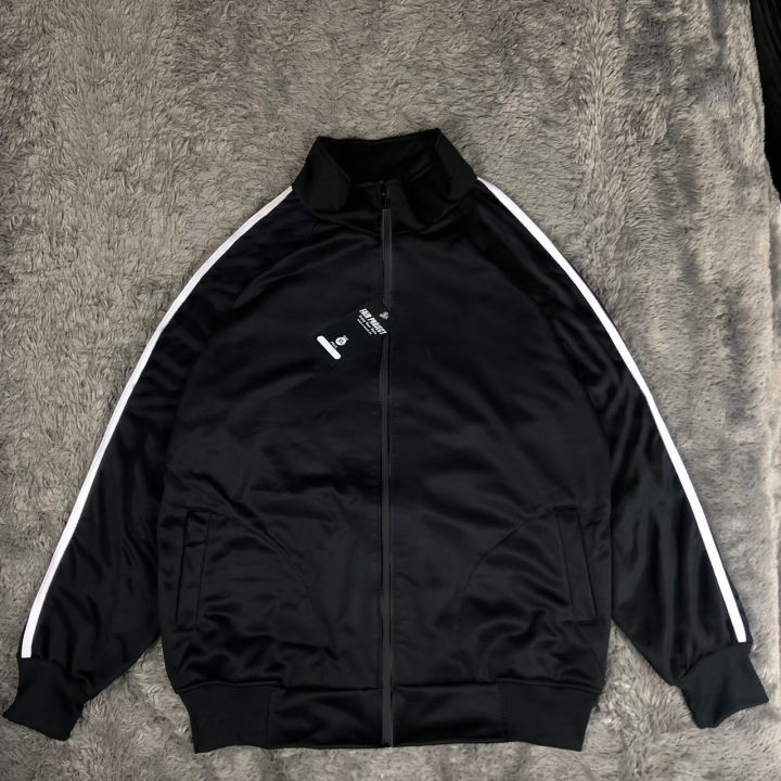 Sweater Tracktop Polos Casual Hitam / Jaket Tracktop Running Sporty ...
