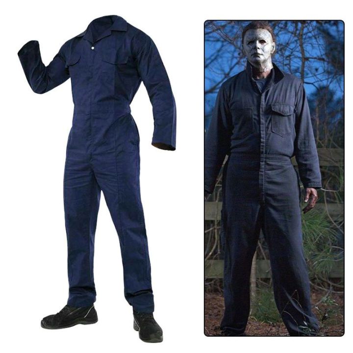 Halloween Kills Michael Myers Cosplay Jumpsuit Costume Party Horror ...