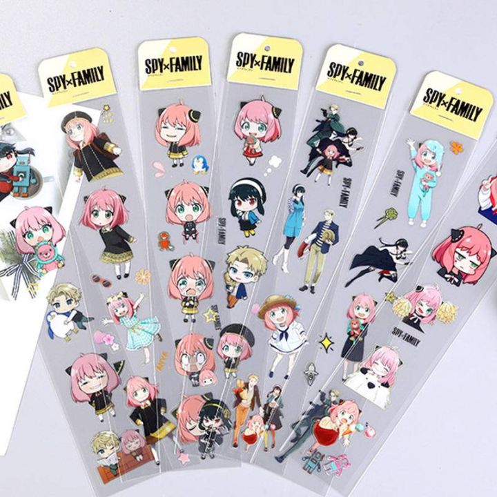 Anime SPYxFAMILY Loid Forger Anya Forger Yor Forger Deco Stickers ...