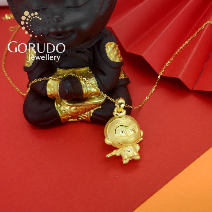 Gorudo Jewellery 999 Pure Gold Monkey King Pendant - MKP | Lazada Singapore
