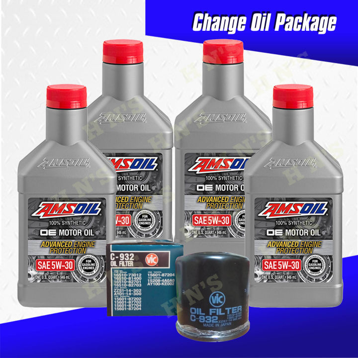 AMSOIL OE 5W-30 Full Synthetic Oil Change Package for Suzuki Alto ...