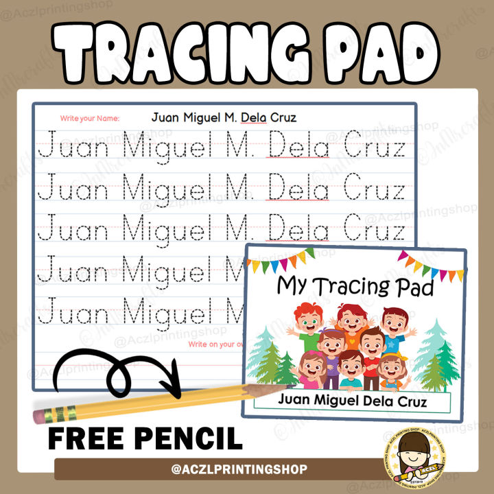 TRACING PAD Personalized Tracing Worksheet | Lazada PH