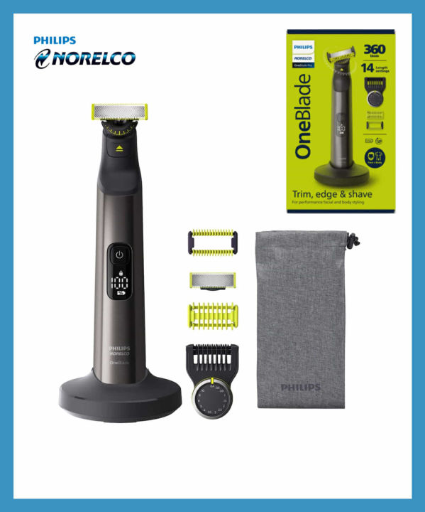 Philips Norelco OneBlade Pro Kit, Hybrid Electric Trimmer and Shaver ...
