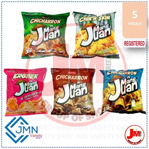 JM FG-0348 | 5 PCS | Chicharon Ni Mang Juan | Kropek ni Mang Juan 17G ...
