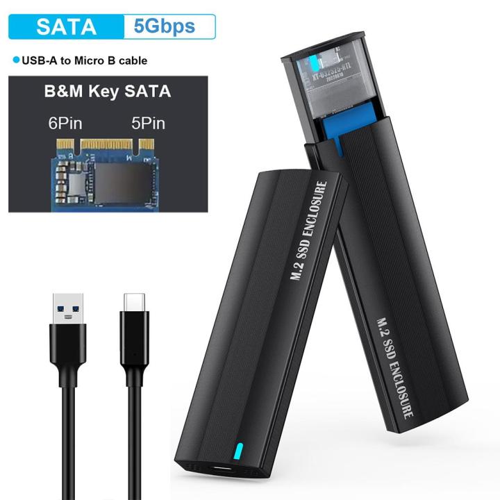 M.2 to USB NVMe SATA SSD Enclosure Reader, Tool Free 3.2 Gen G3Z1 USB 2 ...