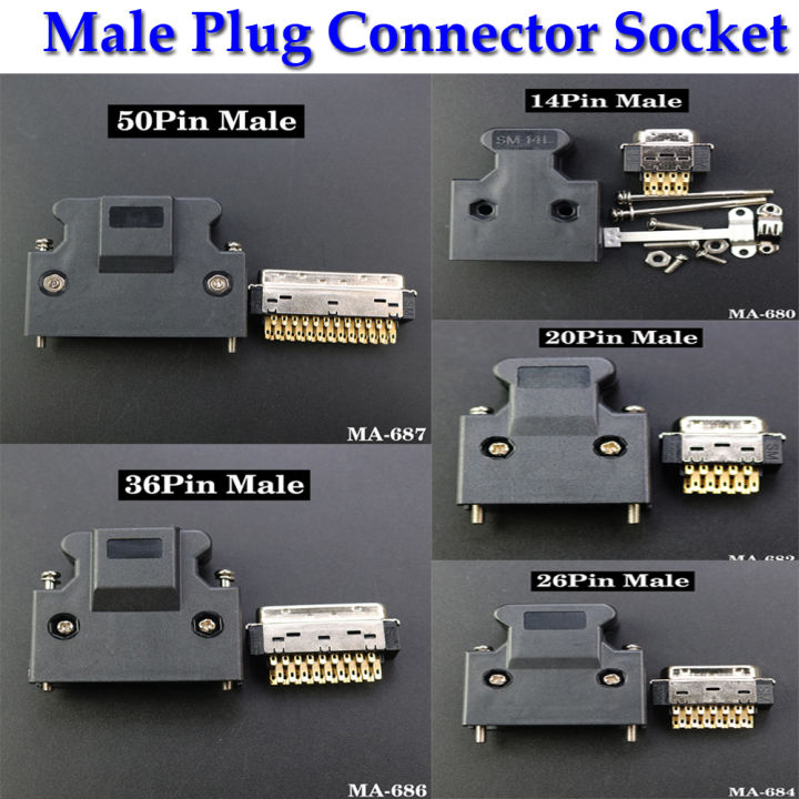 【Worth-Buy】 1x Scsi Connector Hpcn Slot Type 14 20 26 36 50 Pin Male ...