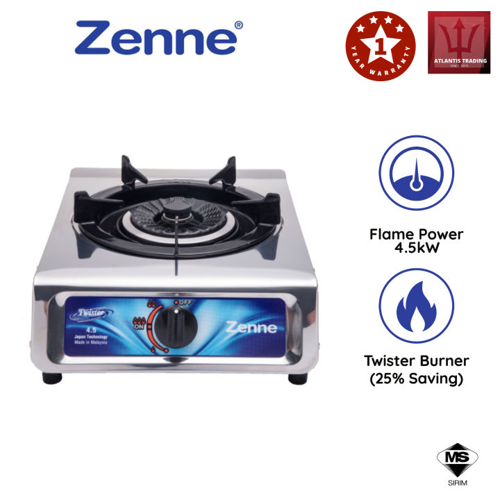 ZENNE Table Top Gas Cooker Single Burner KGC12C 煤气炉 | Lazada