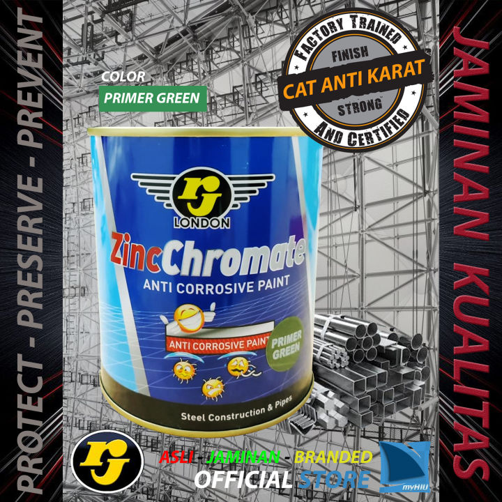 Cat Dasar Anti Karat 800 ml WF Beam Besi Baja Pipa HIJAU - Zinc ...