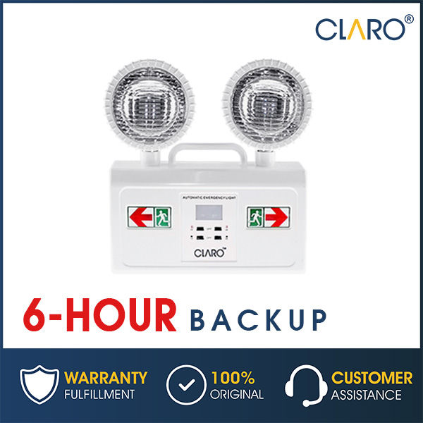 COMBO EMERGENCY LIGHT & EXIT SIGNS 6 HOURS BACK UP | Lazada PH