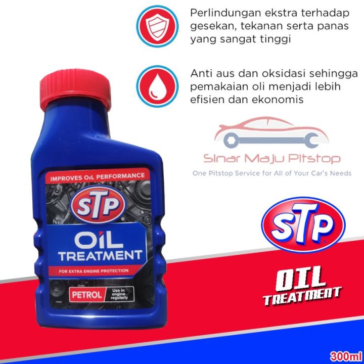 STP Oil Treatment 300 ml Original - Cairan Aditif Vitamin Campur Oli Mesin Mobil Bensin | Lazada ...