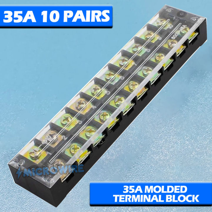 MW 35A Terminal Block TB-3510 – 10-Pin Molded Type Electrical Connector, 600V | Lazada PH