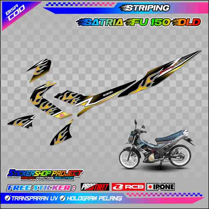STRIPING VARIASI SUZUKI SATRIA FU 150 OLD / STICKER LIST MOTOR SATRIA ...