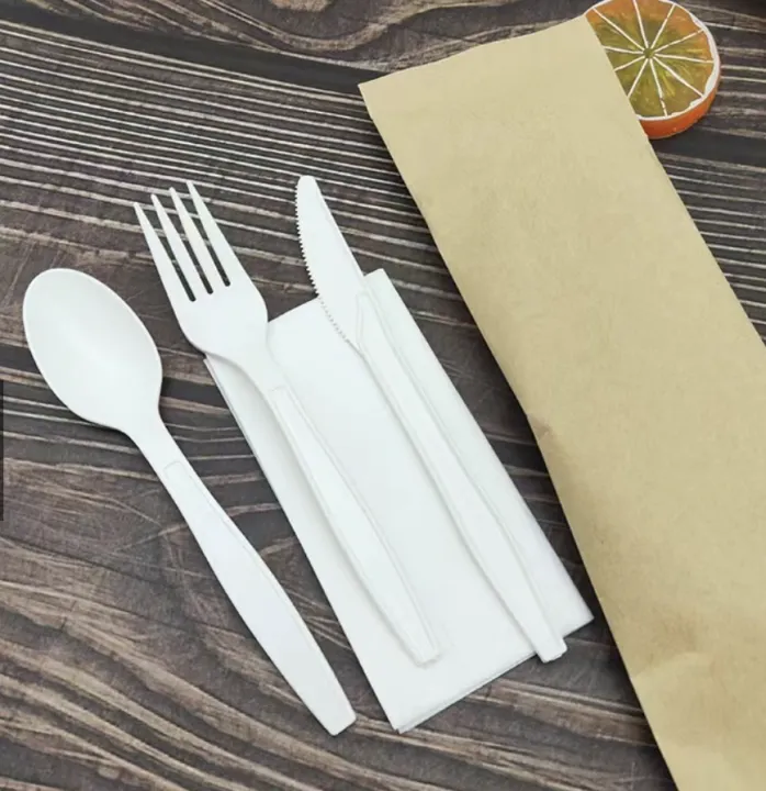 Ecoplanet COD#25pcs Disposable Cutlery Set Spoon Fork Spork Knife ...