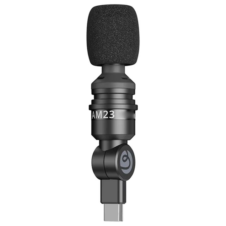 Ultra-Compact Type-C Mini Mic Microphone 360° Omnidirectional Condenser ...