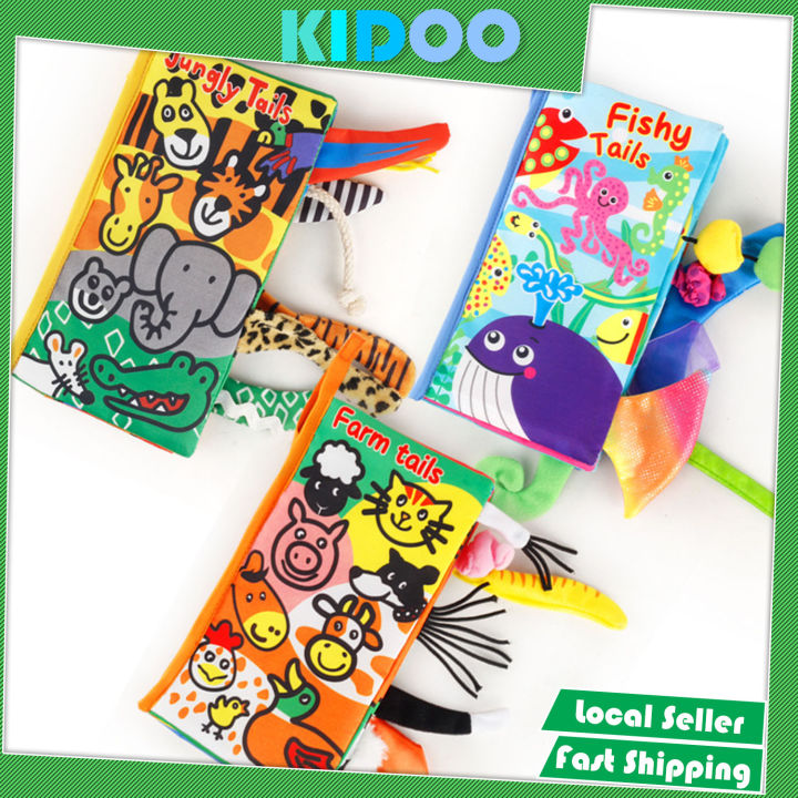 Kidoo 3D Baby Cloth Book Early Learning Kids Books Toddler Soft Fabric ...