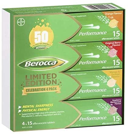 Berocca Performance Limited Edition Celebration Effervescent 60 Tablets ...