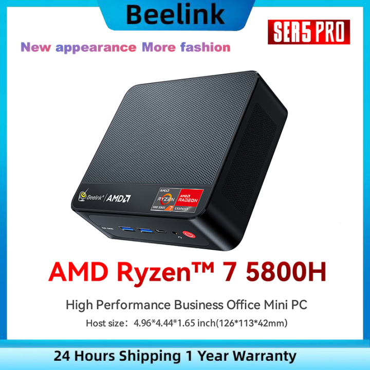 Beelink Fashion Appearance MINI PC Ryzen7 SER5 PRO 5800H AMD DDR4 M.2 ...