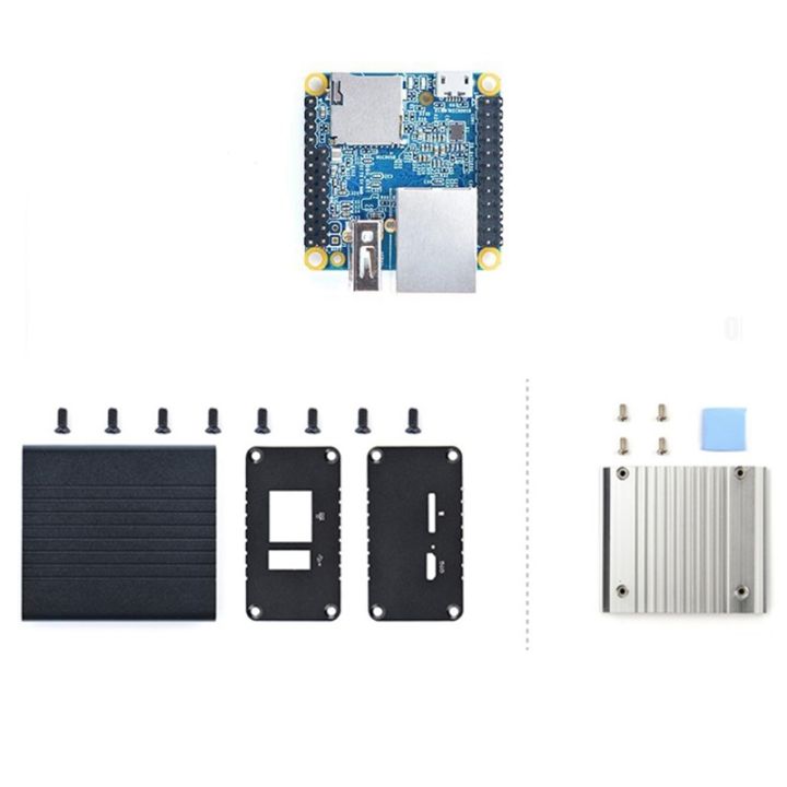 For NanoPi NEO Development Board+Heat Sink+Metal Case Kit Allwinner H3 Quad Core RAM Openwrt ...